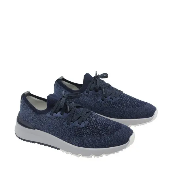 Brunello Cucinelli Knitted Runner Sneakers With Logo