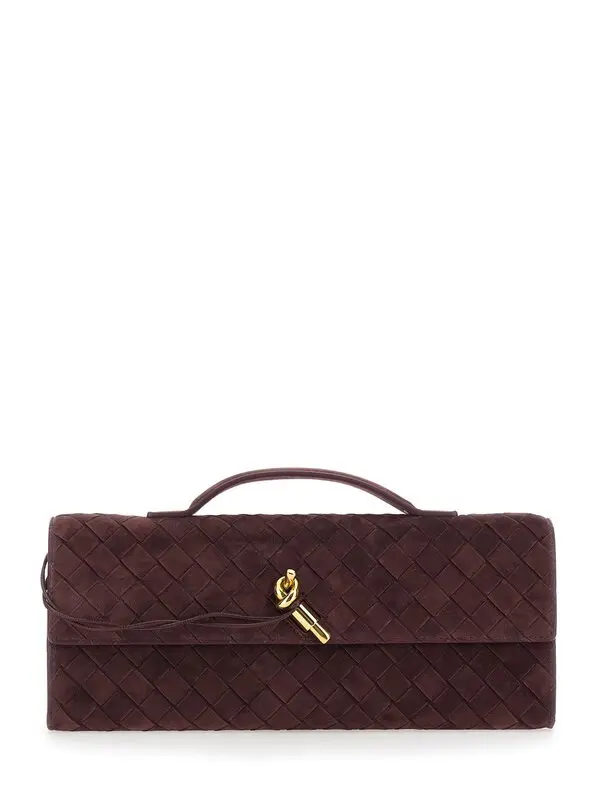 Bottega Veneta Andiamo Clutch Intrecciato 15 Cashmere Calf - Multicolor