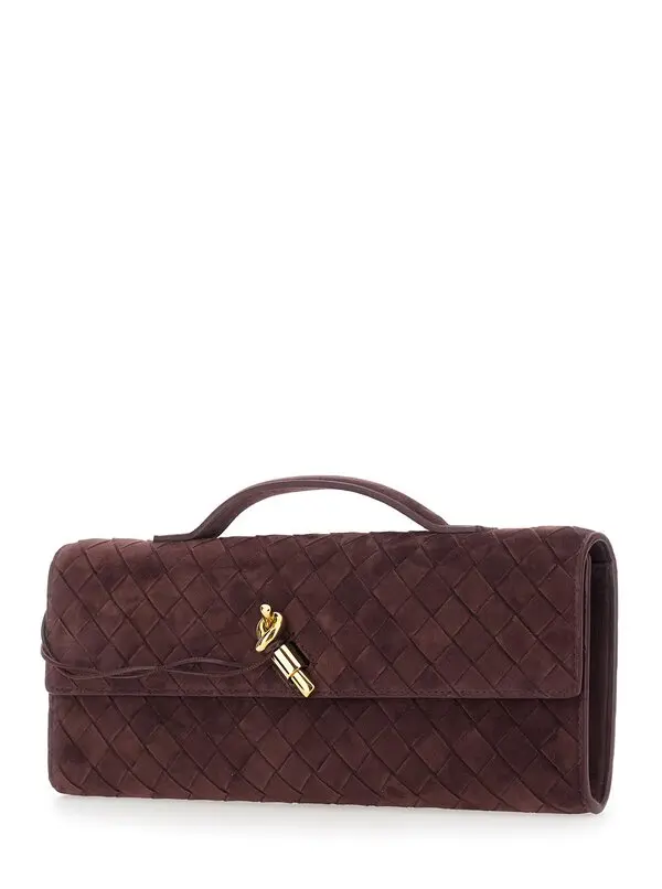 Bottega Veneta Andiamo Clutch Intrecciato 15 Cashmere Calf - Multicolor