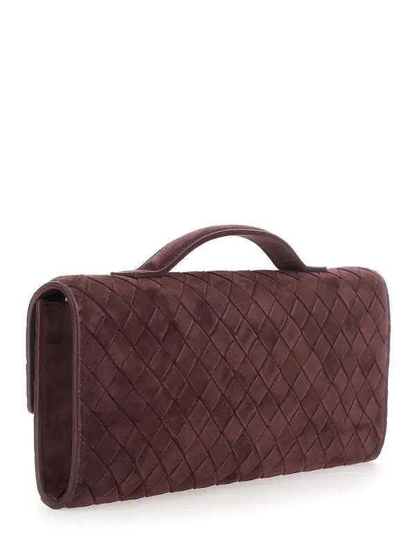 Bottega Veneta Andiamo Clutch Intrecciato 15 Cashmere Calf - Multicolor