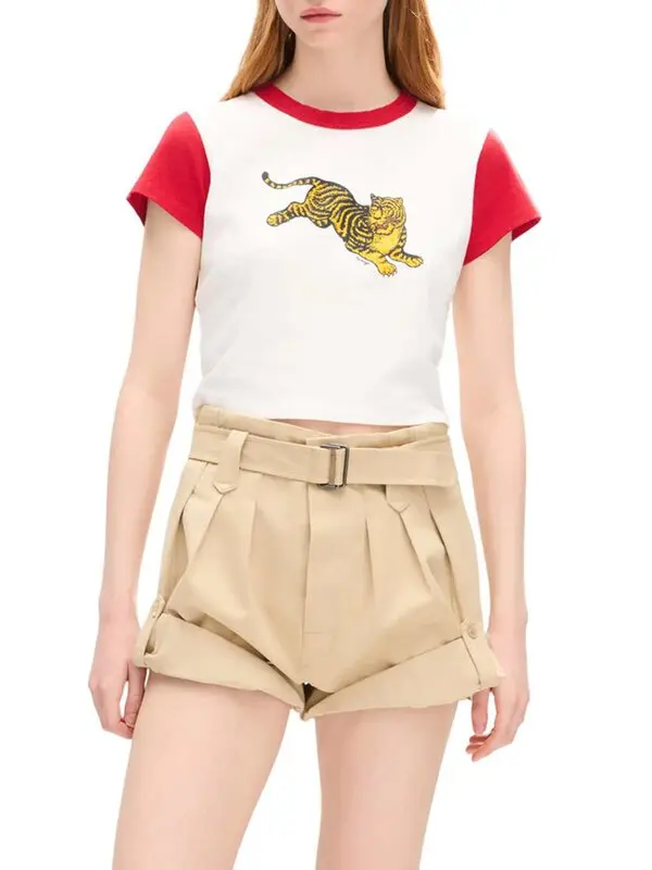 Kenzo Jumping Tiger Cropped T-shirt
