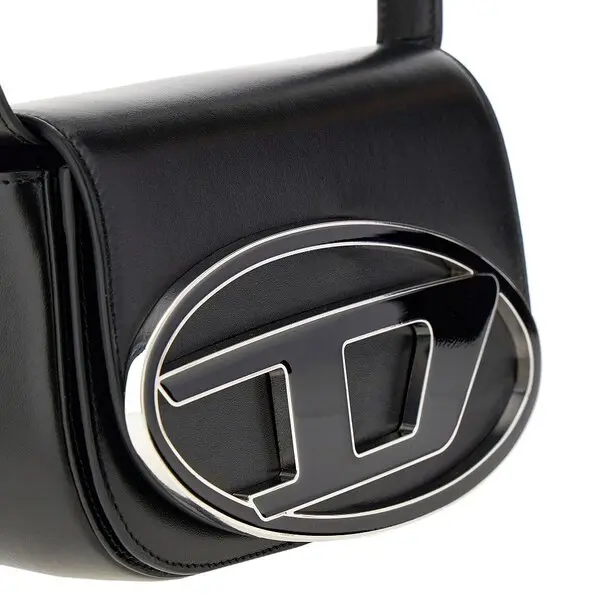 DIESEL® Leather '1dr' Shoulder Bag - Black