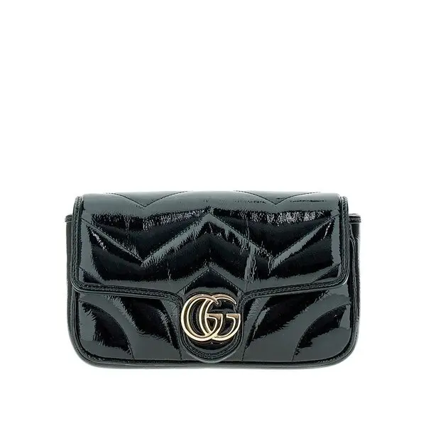 Gucci Gg Marmont Mini Bag With Cardholder - Black
