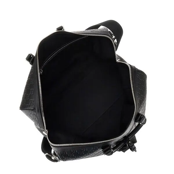 Gucci Leather Medium 'gg Emblem' Duffle Bag