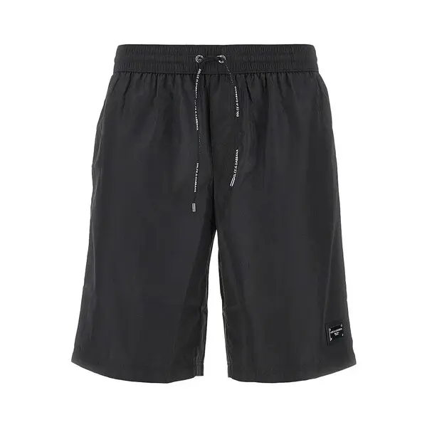 Dolce & Gabbana Swimshorts With Logo Plate