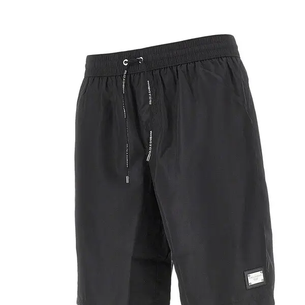 Dolce & Gabbana Swimshorts With Logo Plate