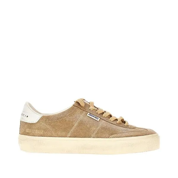 GOLDEN GOOSE Soul-star Suede Leather Sneakers - Cream
