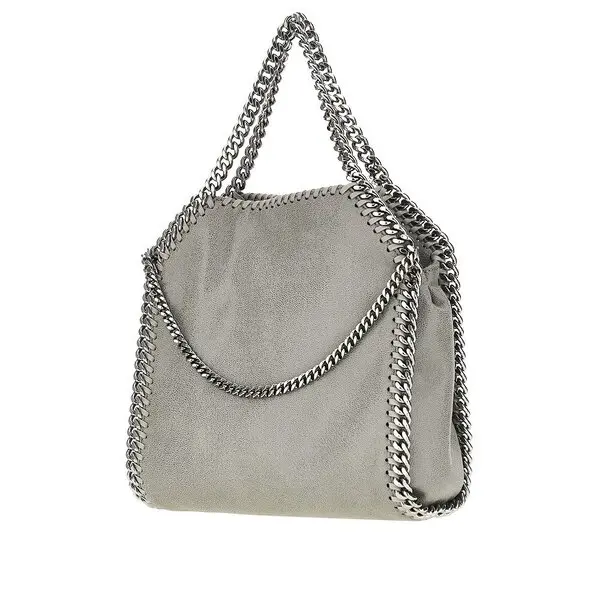 Stella McCartney Mini Falabella Bag With Chain Edges - Gray