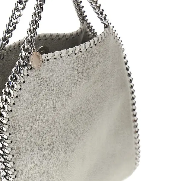 Stella McCartney Mini Falabella Bag With Chain Edges - Gray