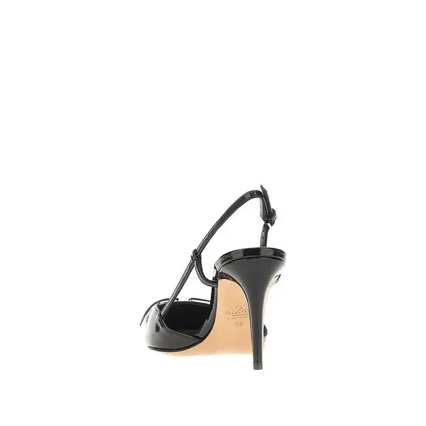 Valentino Garavani Patent Leather Vlogo Signature Slingback Pumps