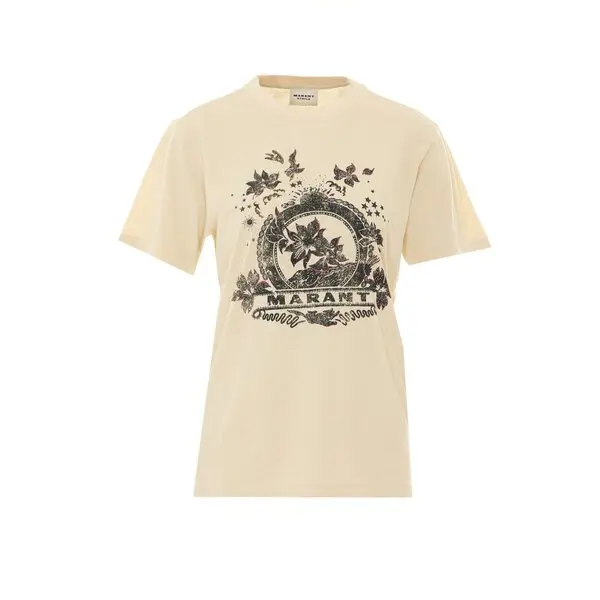 Isabel Marant Étoile Zewel" Short Sleeve T-shirt - White