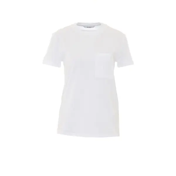 Max Mara Papaia Cotton Crewneck T-shirt - White