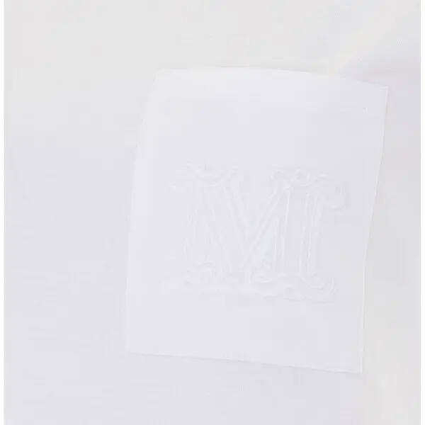 Max Mara Papaia Cotton Crewneck T-shirt - White