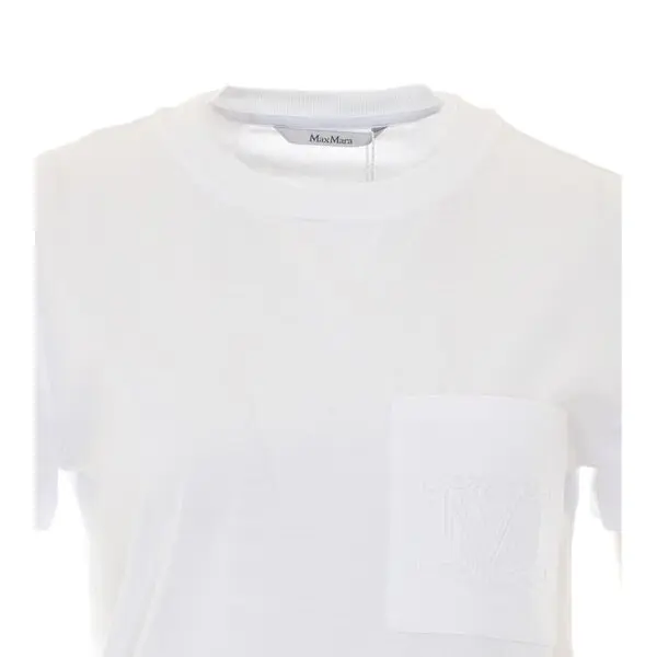 Max Mara Papaia Cotton Crewneck T-shirt - White