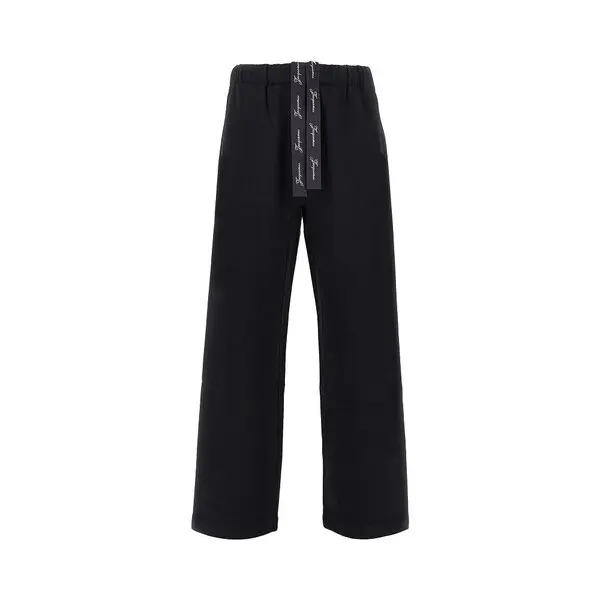Jacquemus Rond Carré Cotton Pants - Black