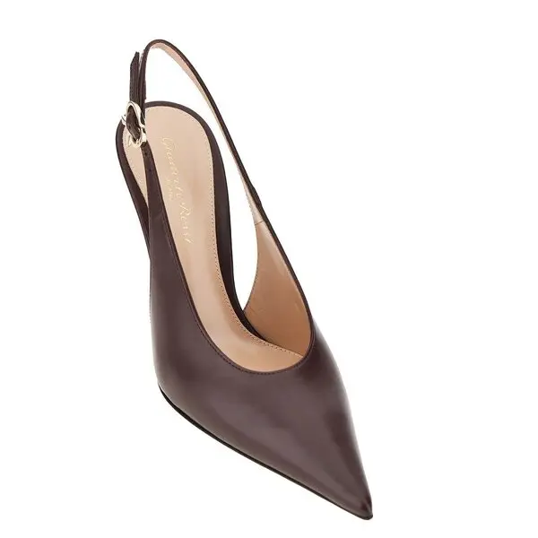 GIANVITO ROSSI Sofia' Leather Slingback Pumps
