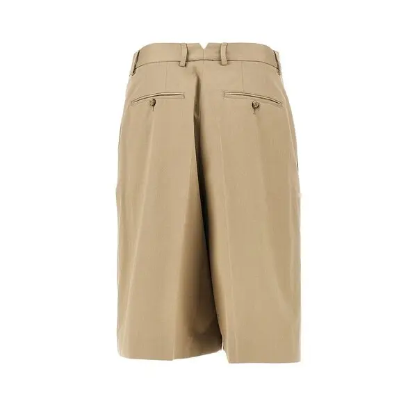 AMI Paris Cotton Gabardine Shorts With Darts