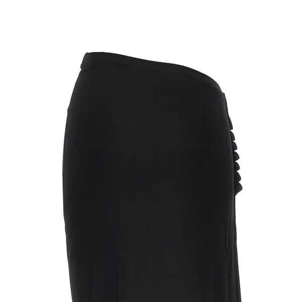 Rabanne Gathered Jersey Midi Skirt
