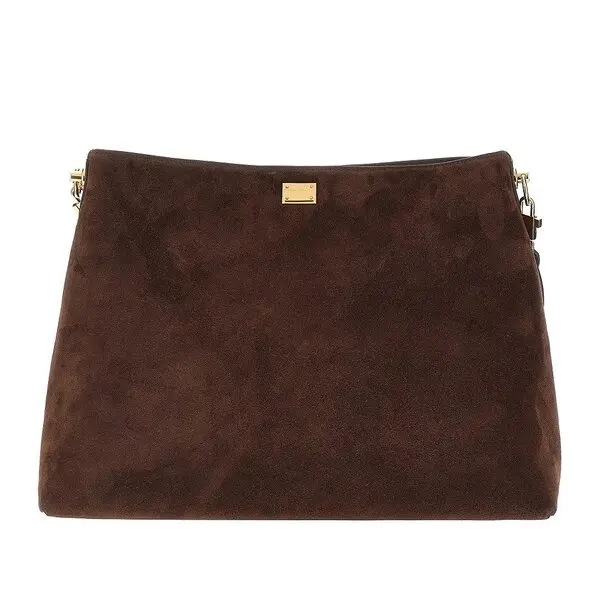 Dolce & Gabbana Vittoria Suede Leather Bag - Brown