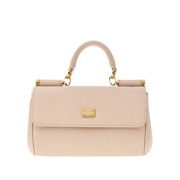 Dolce & Gabbana Plongé Leather 'my Sicily' Bag - Pink