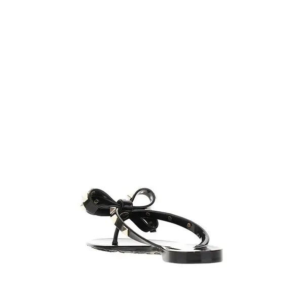 Valentino Garavani Rockstud Rubber Thong Slides - Pink