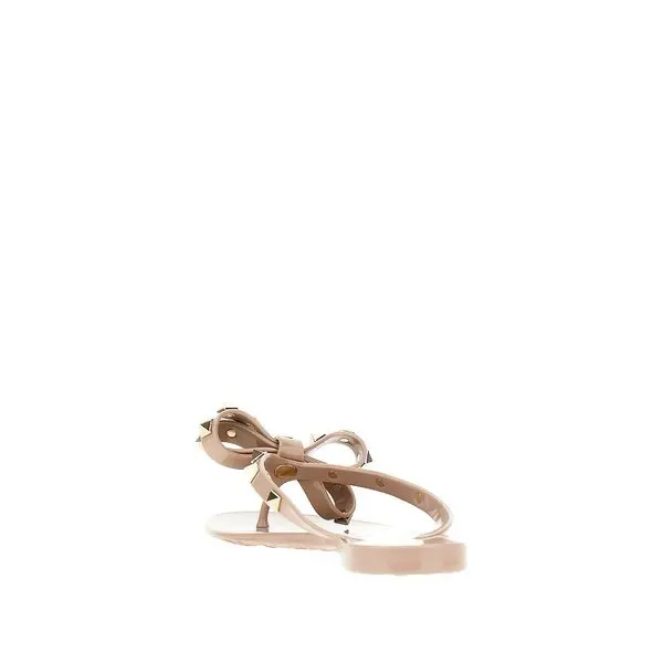 Valentino Garavani Rockstud Rubber Thong Slides - Pink