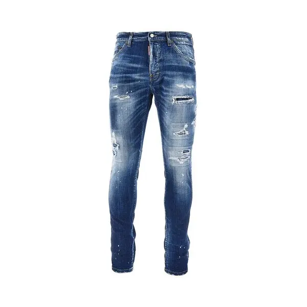Dsquared2 Stretch Denim Teddy Jeans - Blue