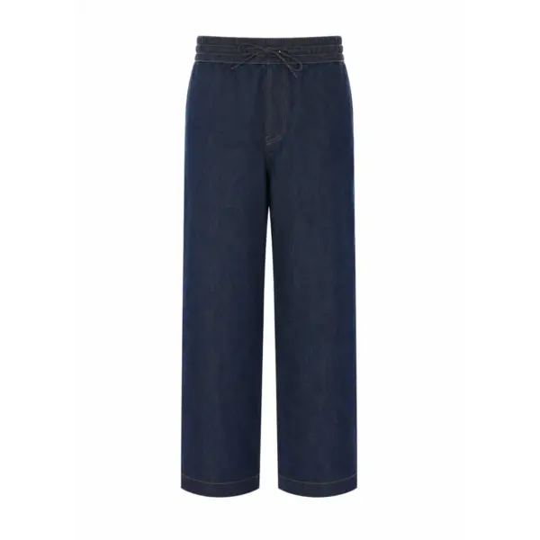 Loewe Anagram Logo Drawstring Denim Pants
