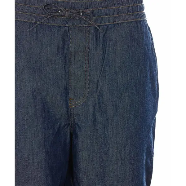 Loewe Anagram Logo Drawstring Denim Pants