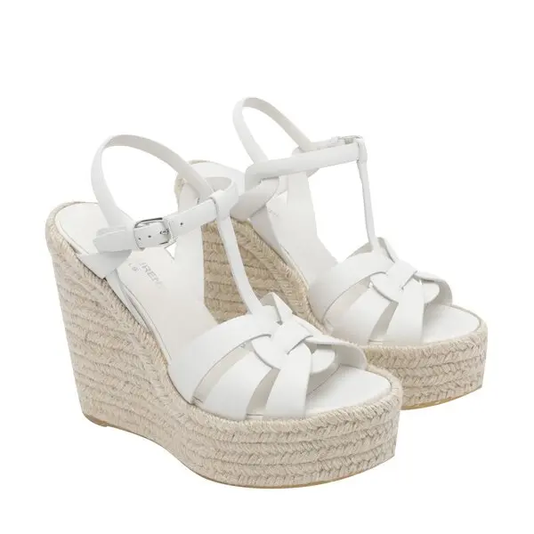 Saint Laurent Tribute Wedge Espadrilles