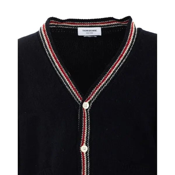 Thom Browne Donegal Intarsia Hector Patchwork Cardigan