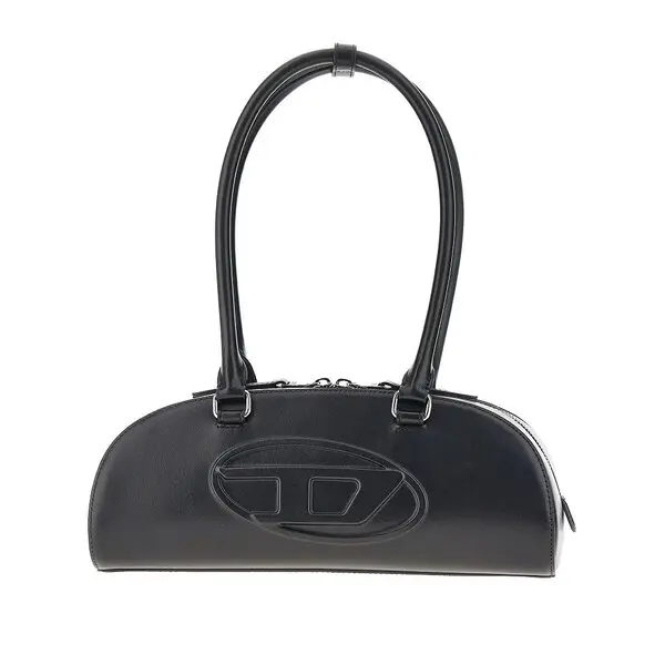 DIESEL® 1dr Dome' Leather Bowling Bag