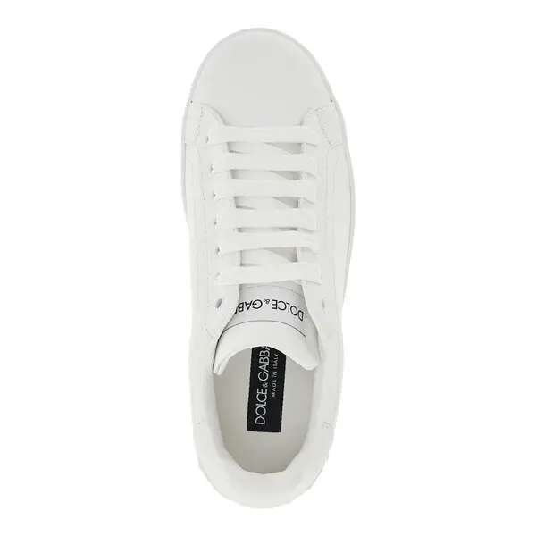 Dolce & Gabbana Portofino' Leather Sneakers - White
