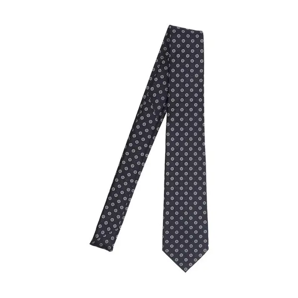 Saint Laurent Jacquard Silk Tie
