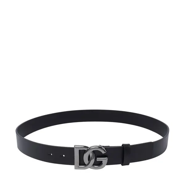 Dolce & Gabbana Dg Logo Belt - Black