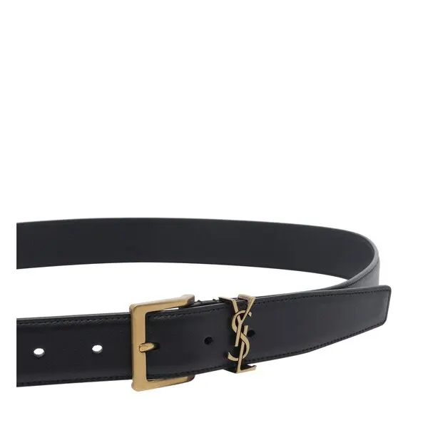 Saint Laurent Cassandre Vadim Belt - Black