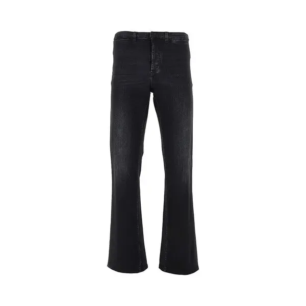 Gucci Denim Jeans With Web Ribbon - Black