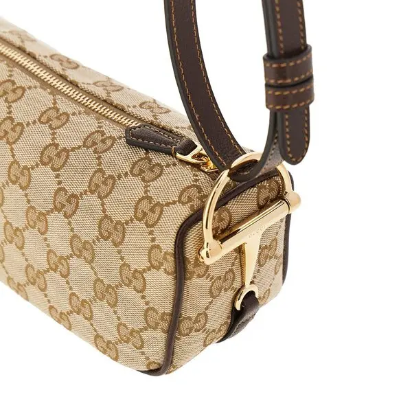 Gucci Gg Canvas Half Horsebit Mini Bag