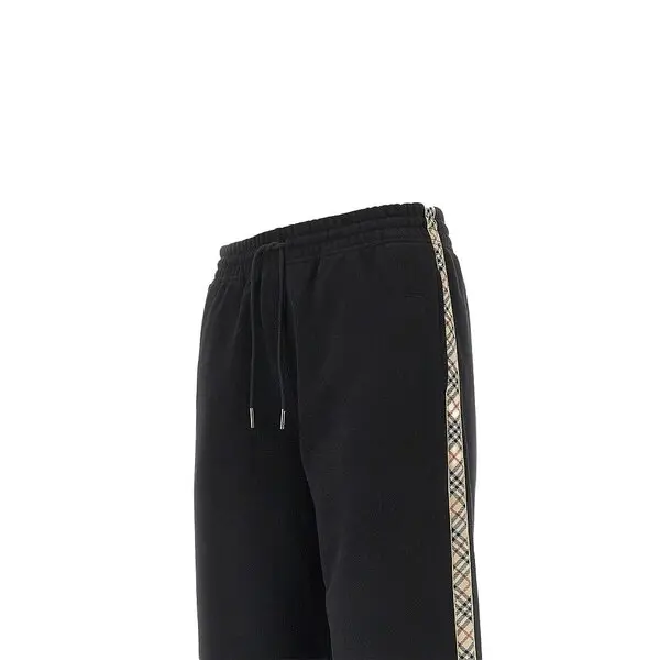 Burberry Sweatpants With Check Trimmings