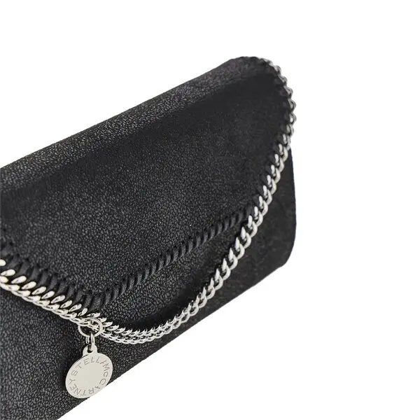 Stella McCartney Wallet With Falabella Shoulder Strap - Black
