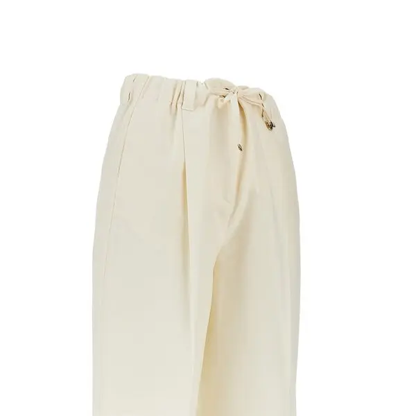 Moncler Wool Gabardine Pants With Drawstring