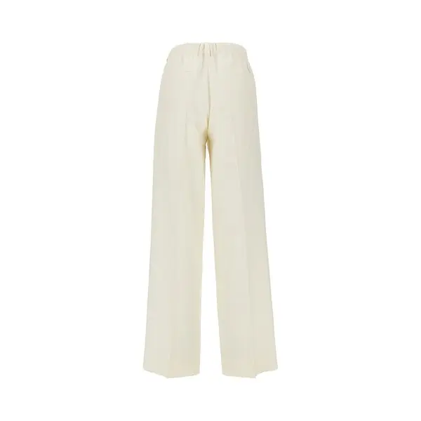Moncler Wool Gabardine Pants With Drawstring