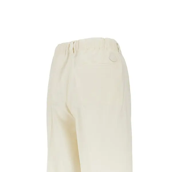 Moncler Wool Gabardine Pants With Drawstring