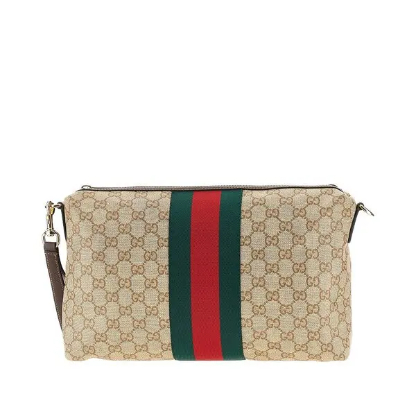 Gucci Gg Supreme Medium Bag - Cream