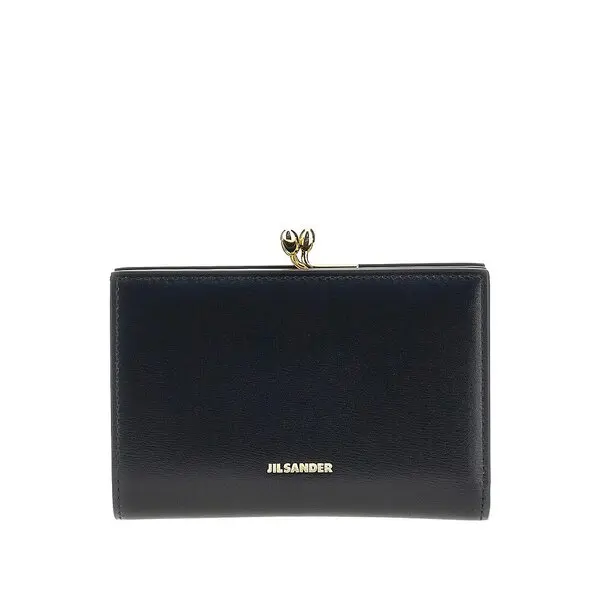 JIL SANDER Goji' Small Leather Wallet - Black