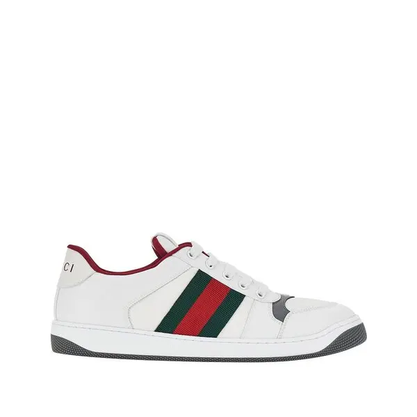Gucci Screener Sneakers With Web Ribbon Detail