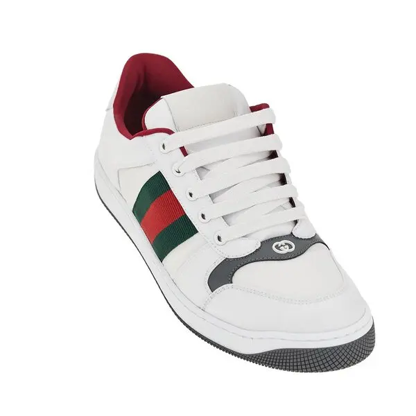 Gucci Screener Sneakers With Web Ribbon Detail