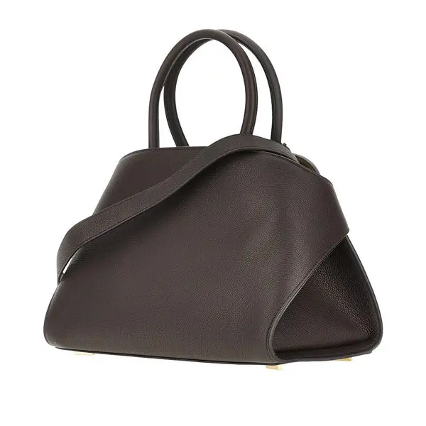 FERRAGAMO Grained Leather Bag With Gancini Buckles