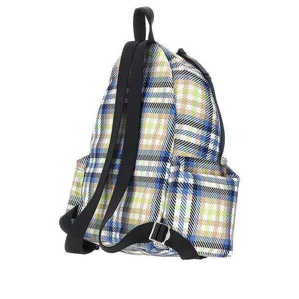 VIVIENNE WESTWOOD Canvas Medium 'george' Backpack With Checkered Pattern - Multicolor
