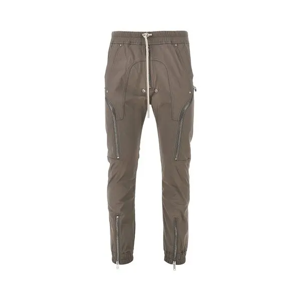 Rick Owens Stretch Cotton 'heizer' Cargo Pants - Black